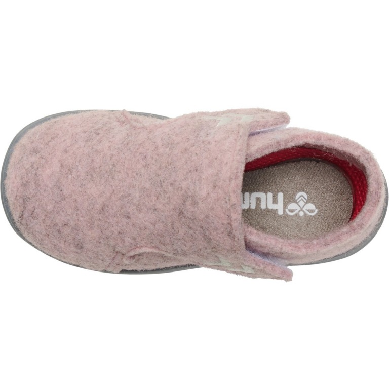 Hummel Sutsko i Uld m. gummisål - Rosa / Str. 21-30 | Køb her